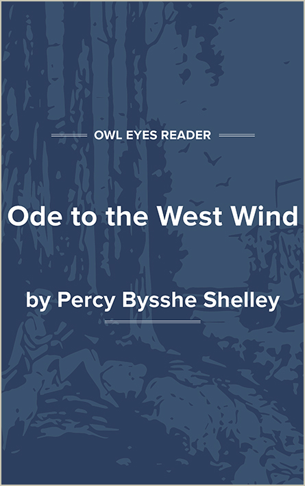 Ode to the West Wind Full Text - Ode to the West Wind - Owl Eyes